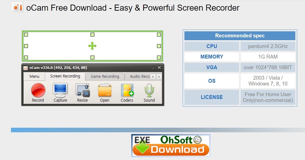 免費的螢幕錄影工具 oCam - 不及格研究室